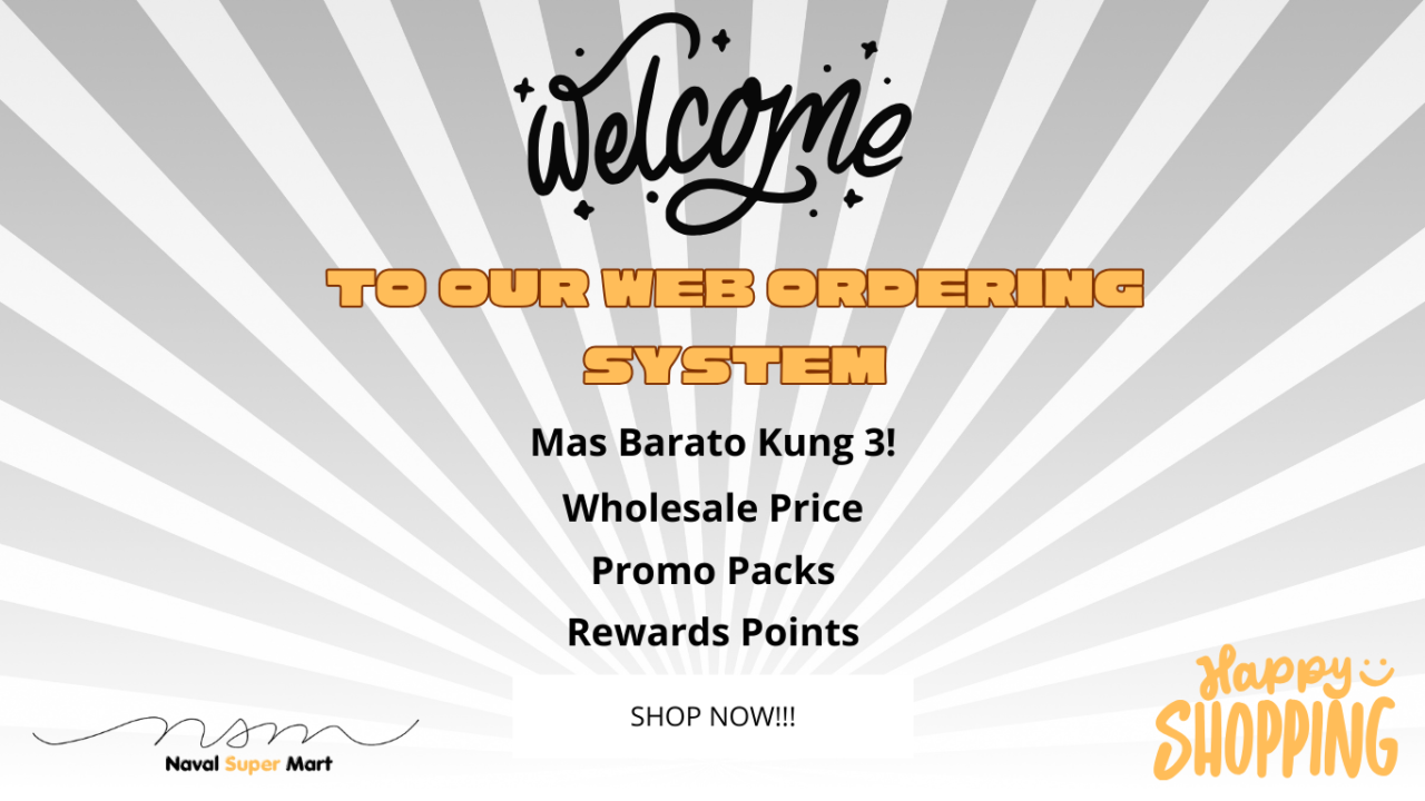 Welcome to our Web Ordering System – Naval Super Mart