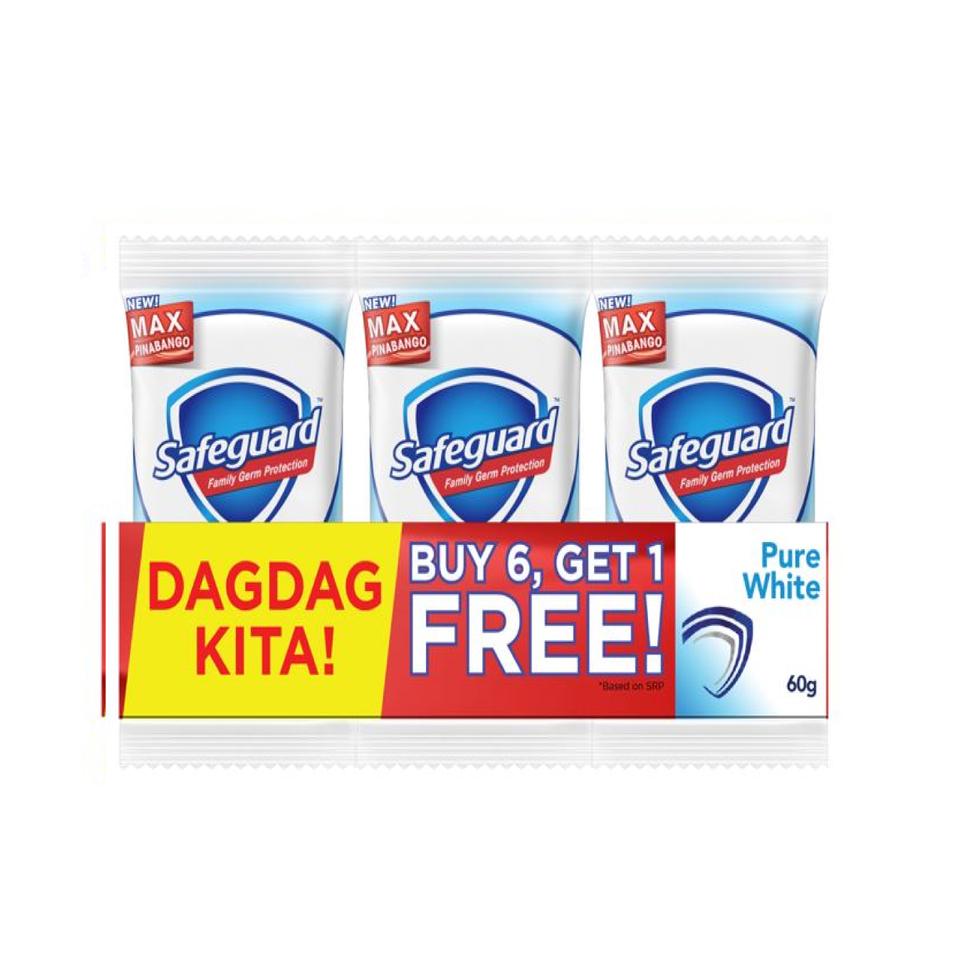 Safeguard Pure White 55gx6+1Free – Naval Super Mart